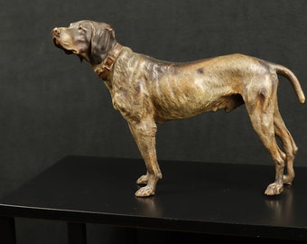 Cold Painted Bronze Dog - Etsy