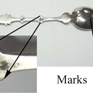 Dutch 830 Silver Windmill Spoon Holland 3D Movable Spinning HH ...