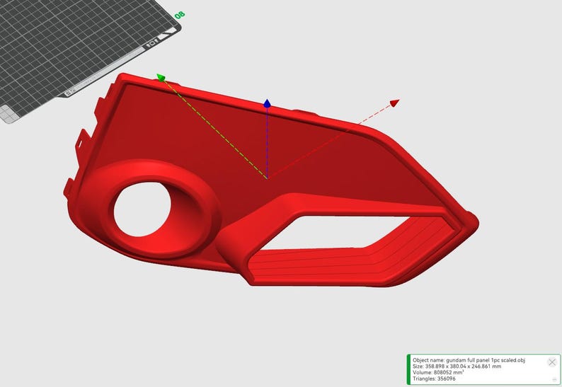 FK8 Civic Type R Gundam Intake FULL PANEL Replacement (3D Printable ...
