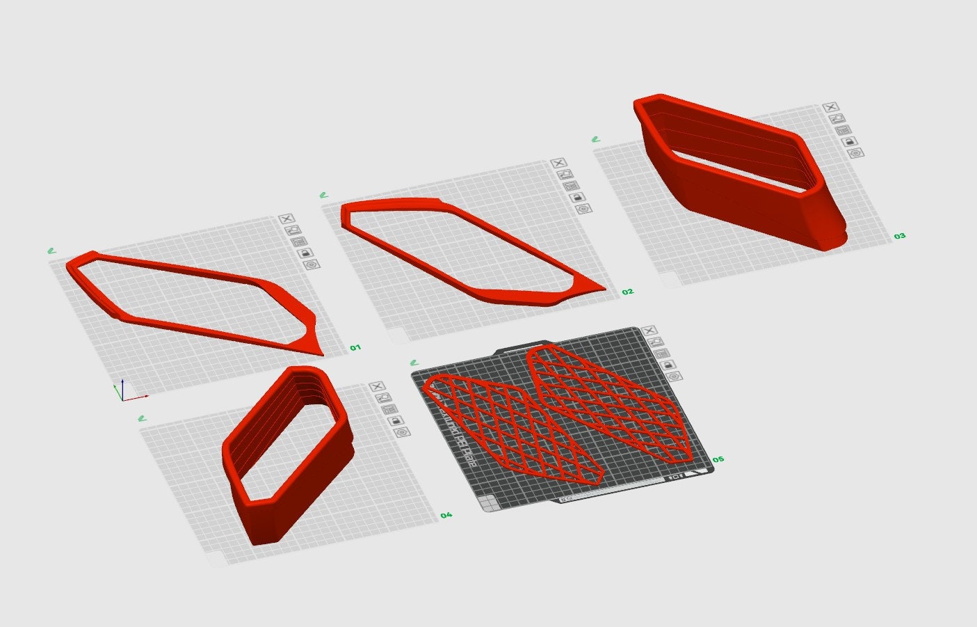 FK8 "gundam" Intake Kit - 2017-2019 Zenki Front End (3D Printable Stls ...