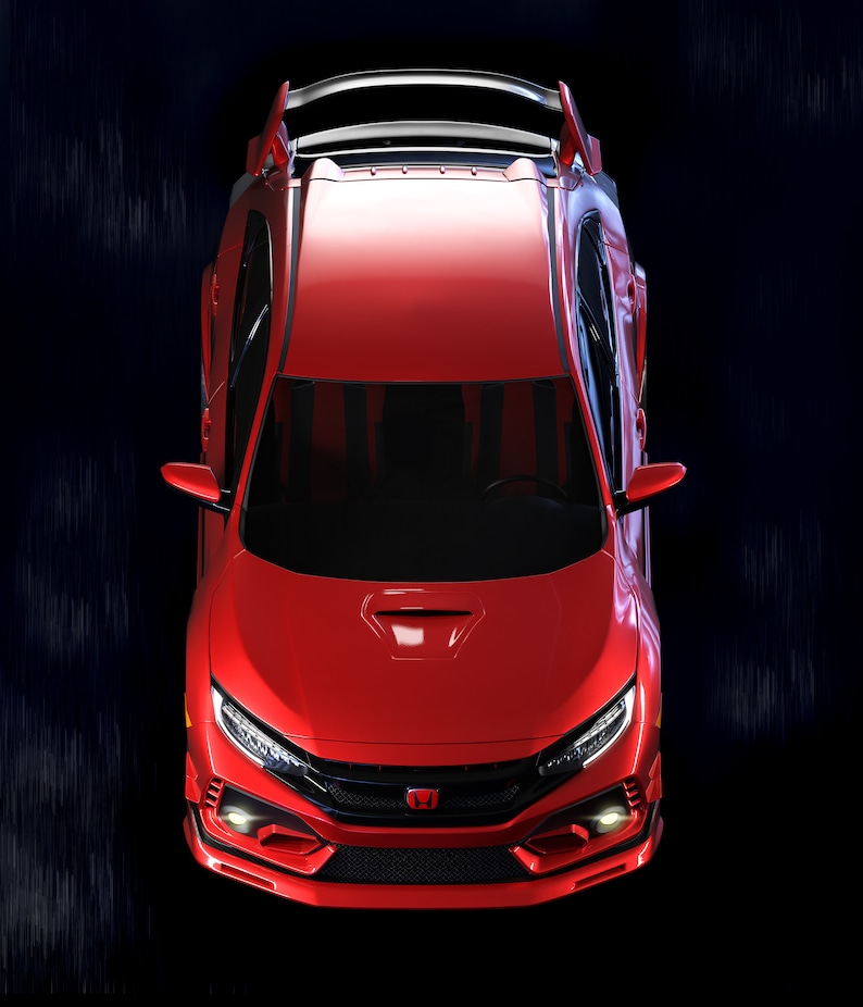 FK8 Front Lip V1 W/mounting Brackets (3d Printable Files) - JMJR FK8 ...