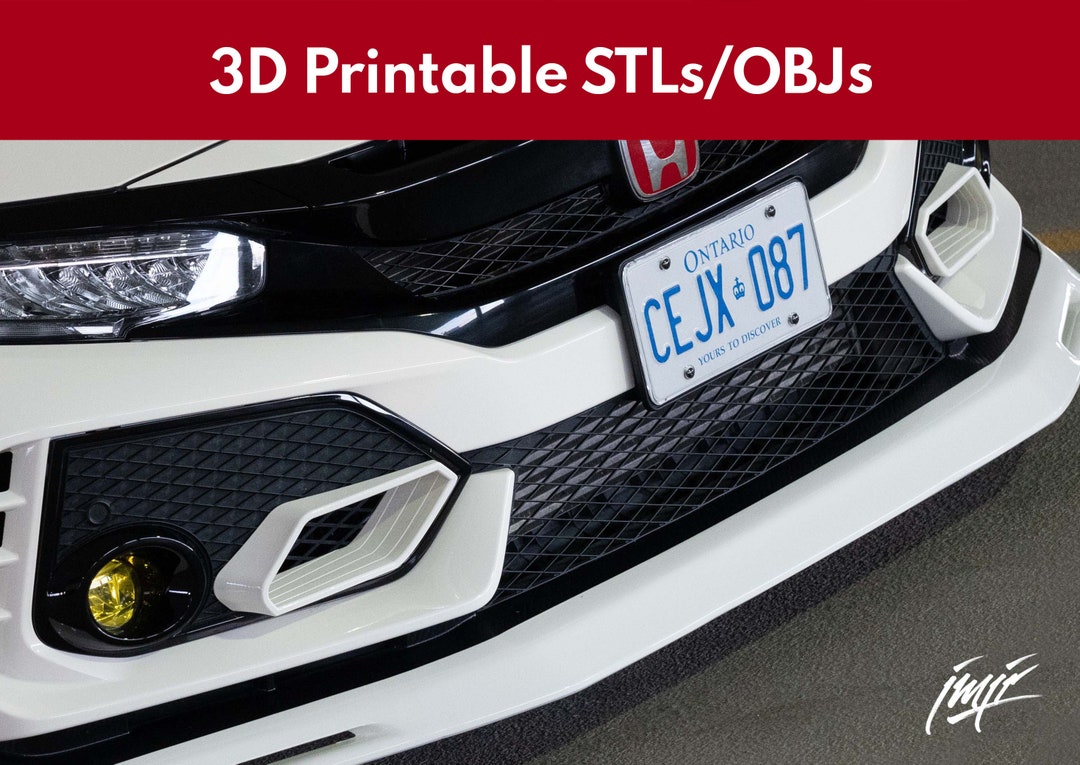 FK8 "gundam" Intake Kit - 2017-2019 Zenki Front End (3D Printable Stls ...