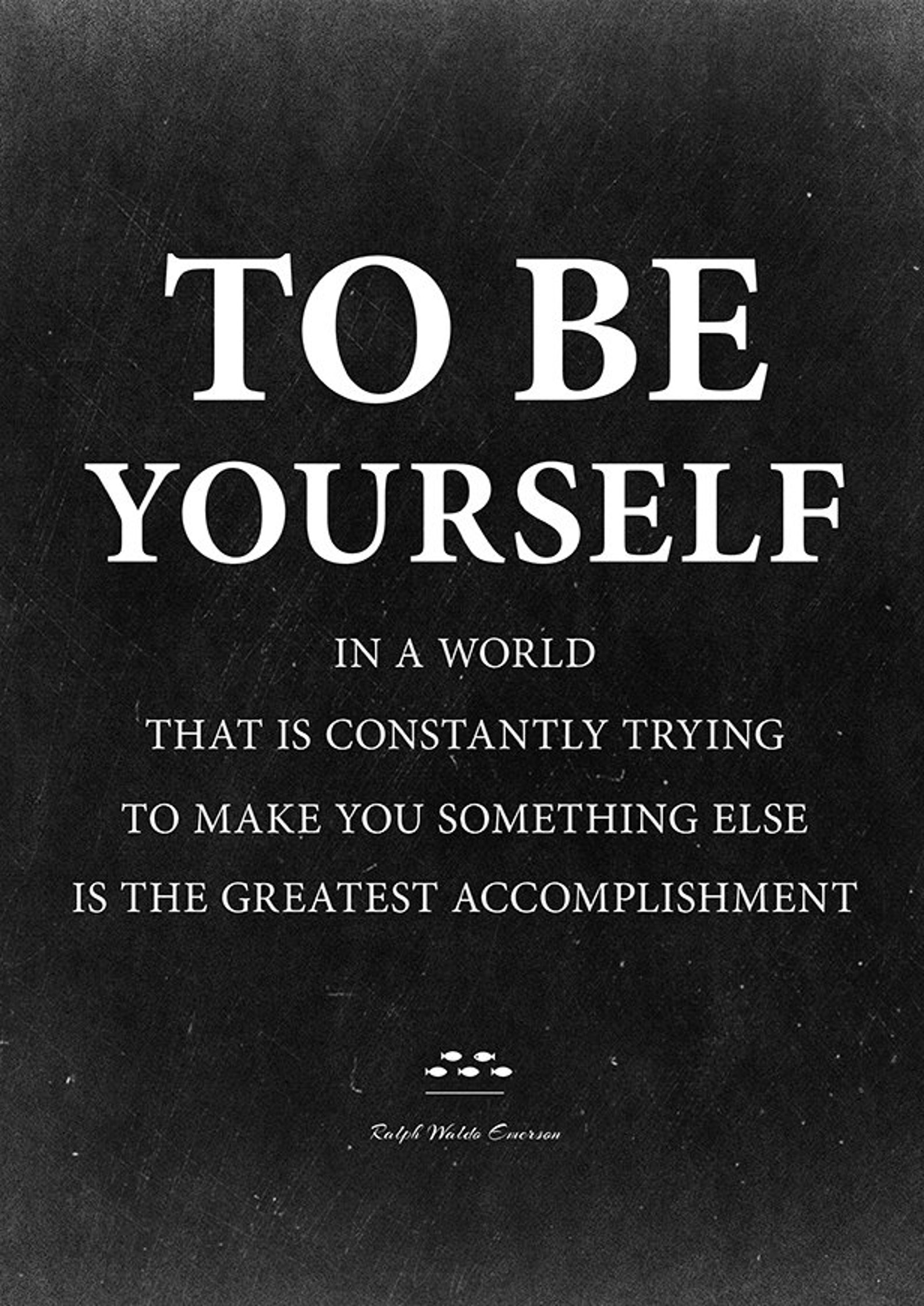 Be Yourself Ralph Waldo Emerson Quote Print. Printable Quote - Etsy