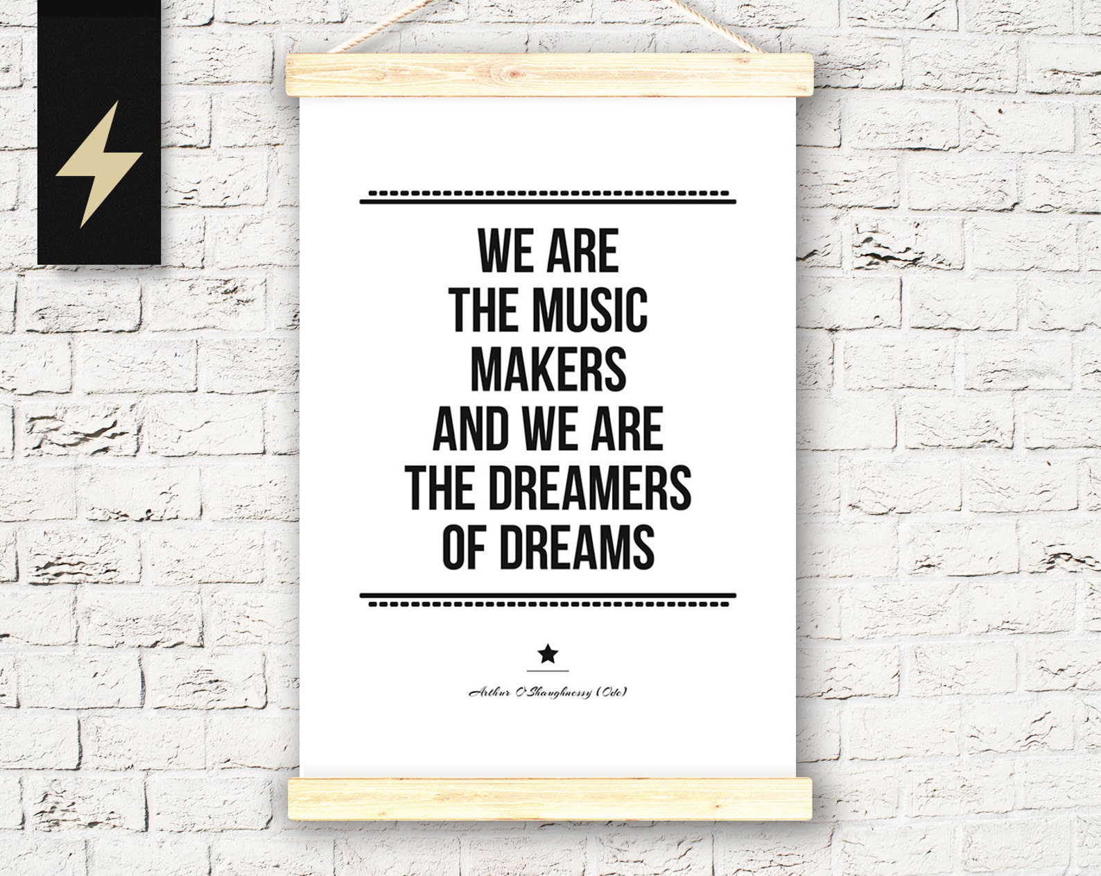 We Are the Music Makers. Inspirational Home Decor. Typography - Etsy