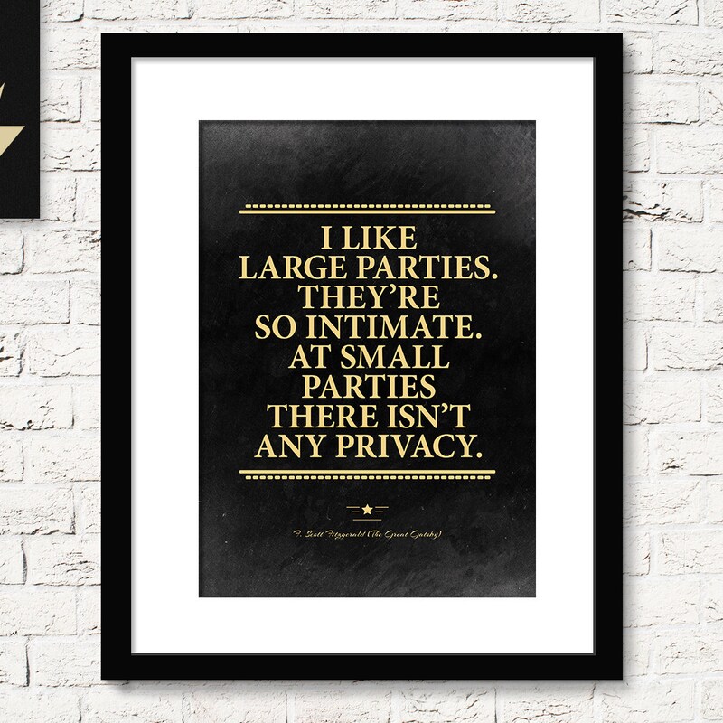 Gatsby Quote Print - Etsy