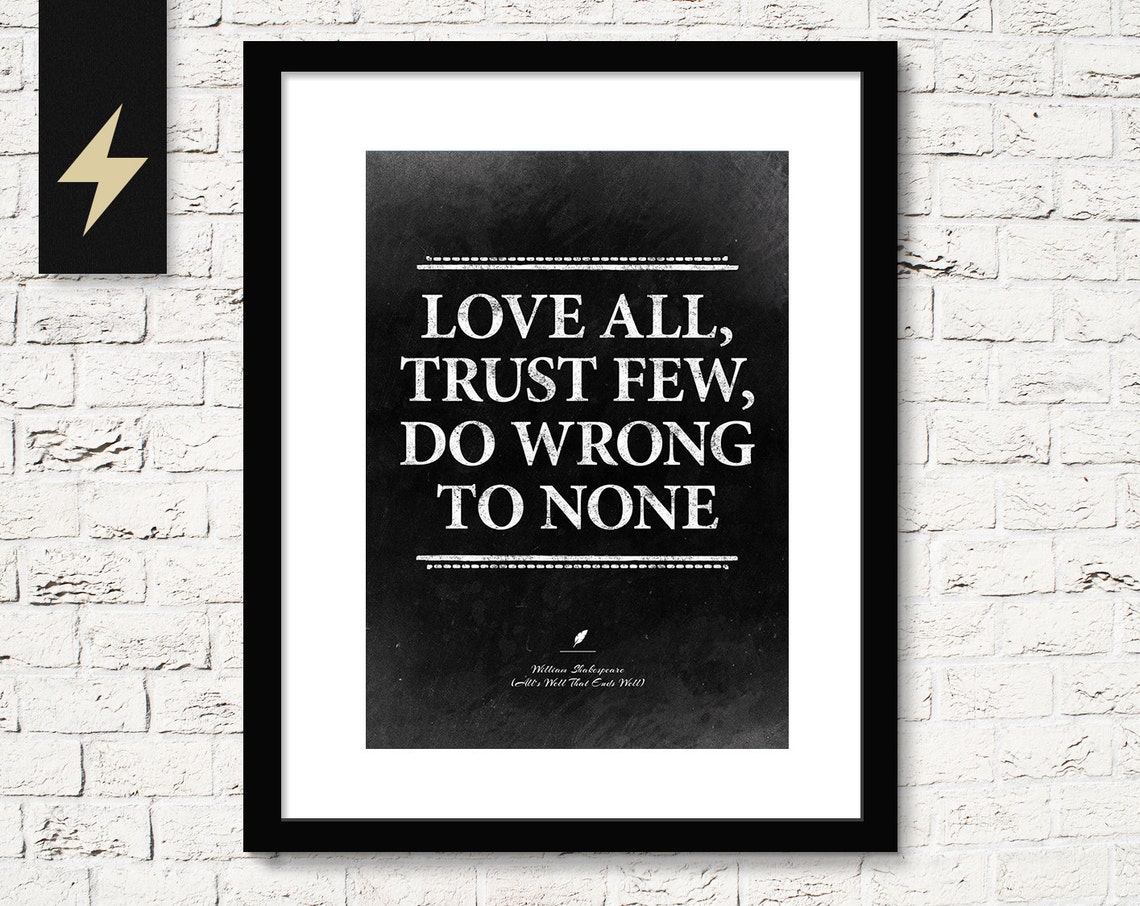 William Shakespeare Printable Poster. Inspirational Quotes. Life Quote ...