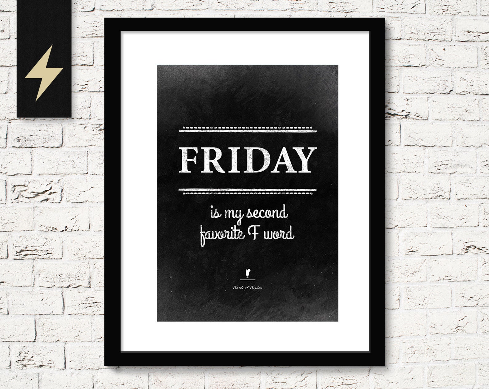 Funny Wall Sign: Friday is My Favorite F Word. Funny Office - Etsy