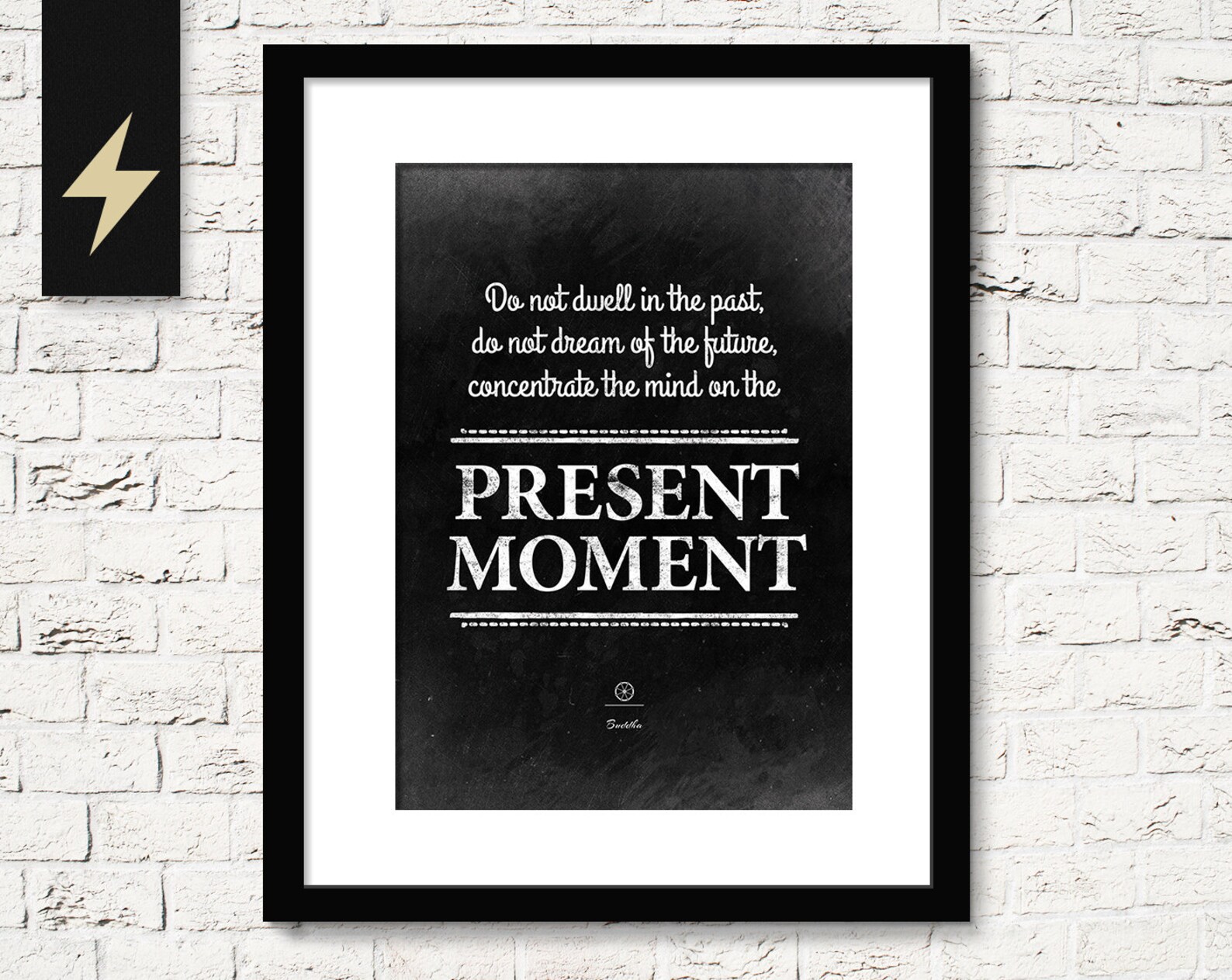 Buddha Quote Print Concentrate on the Present Moment. - Etsy
