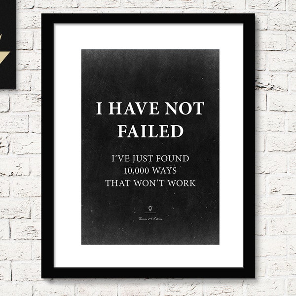 Thomas Edison Poster - Etsy