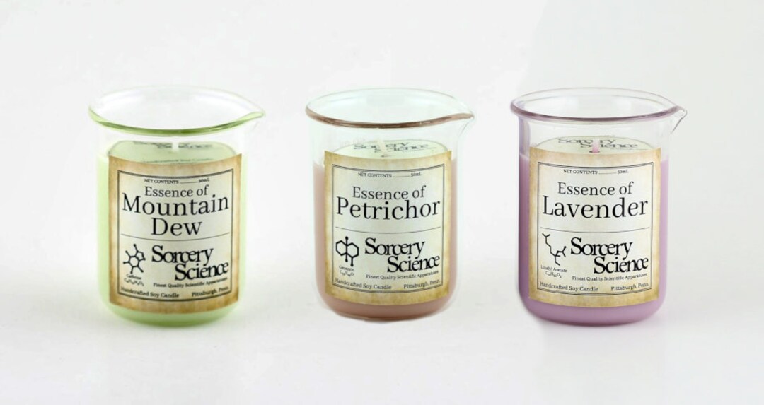 Beaker Candle 50 Ml 3 Pack science Gift - Etsy
