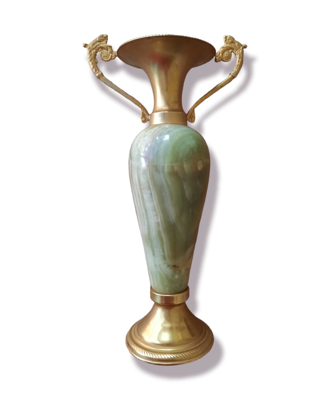 Vintage Antique Vase Onyx Bronze Collectibles Middle XX Greek Home ...