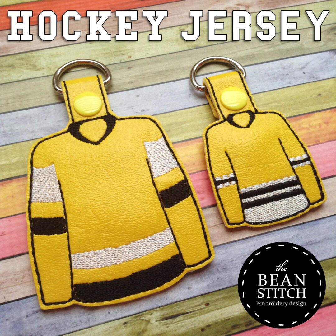 Embroidery Machine Download Design File - Hockey Jersey Bag Tag Key Fob ...