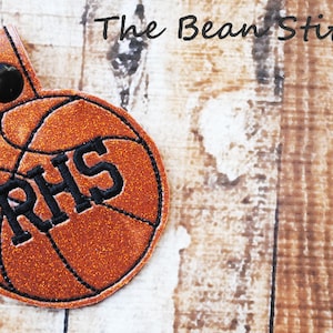 Embroidery Machine Download Design File - Basketball Bag Tag Key Fob - Etsy