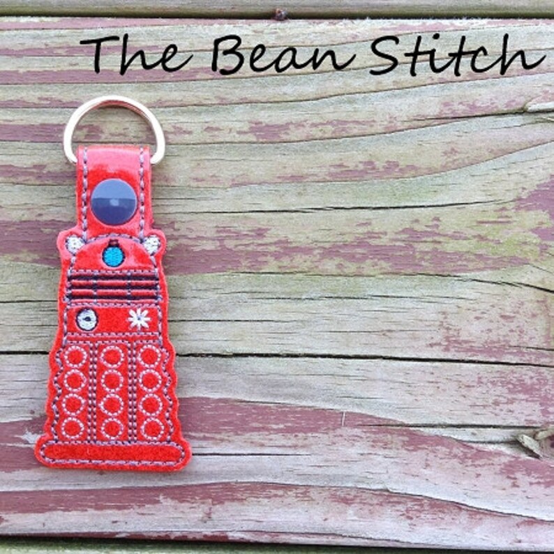 Embroidery Machine Download Design File Exterminate Bag Tag | Etsy