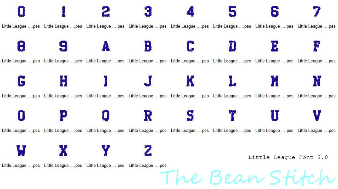 MINI FONTS Embroidery Machine Font Download Design File Mini - Etsy