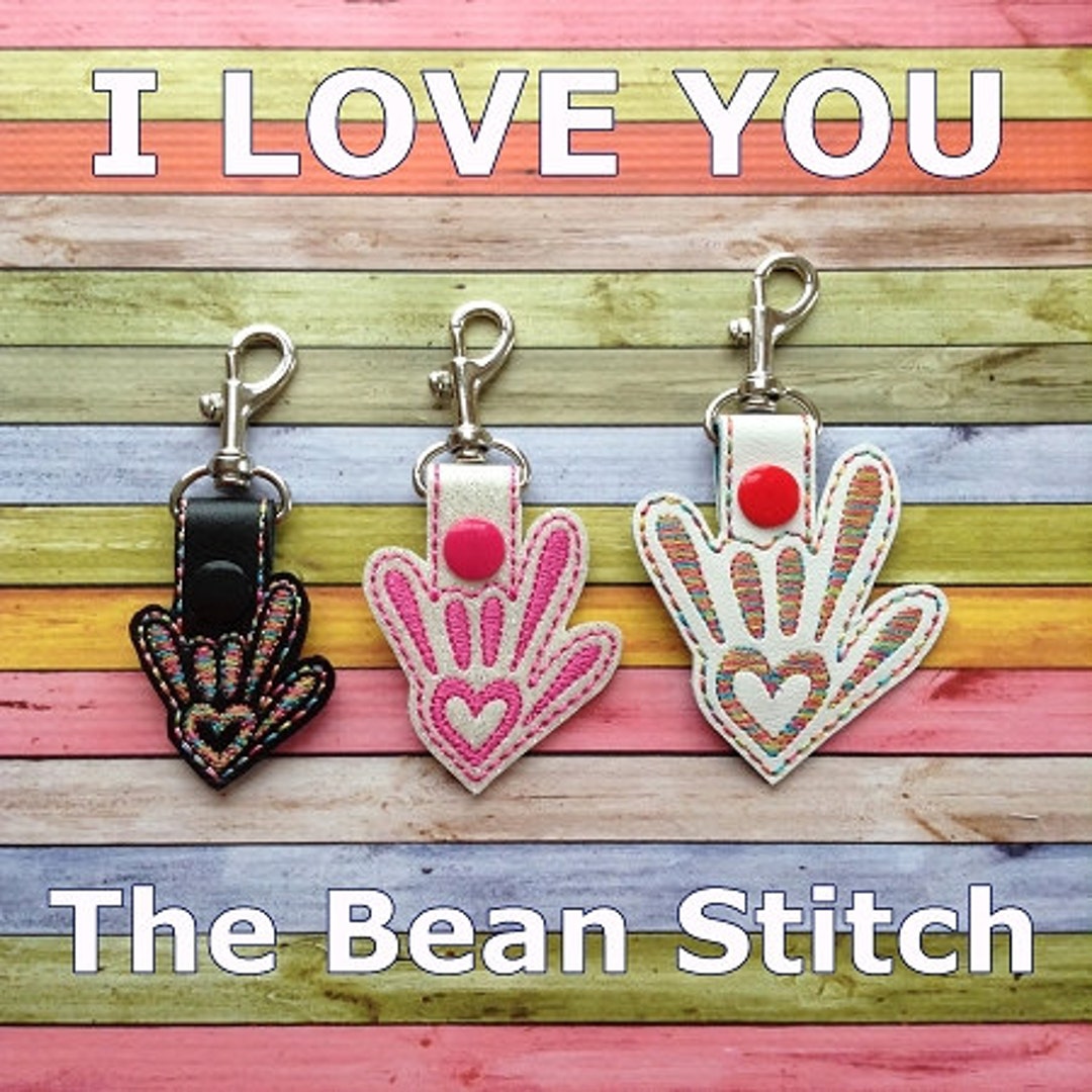 Embroidery Machine Download Design File - I Love You. Includes Design ...