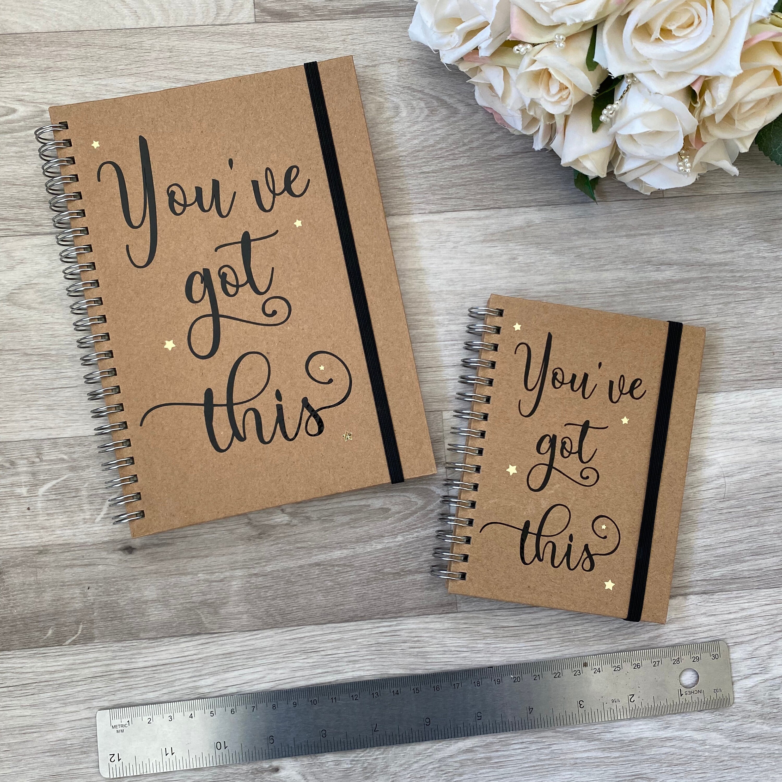 A5/A6 Personalised Spiral Bound Hard Backed Lined Notebook - Etsy UK