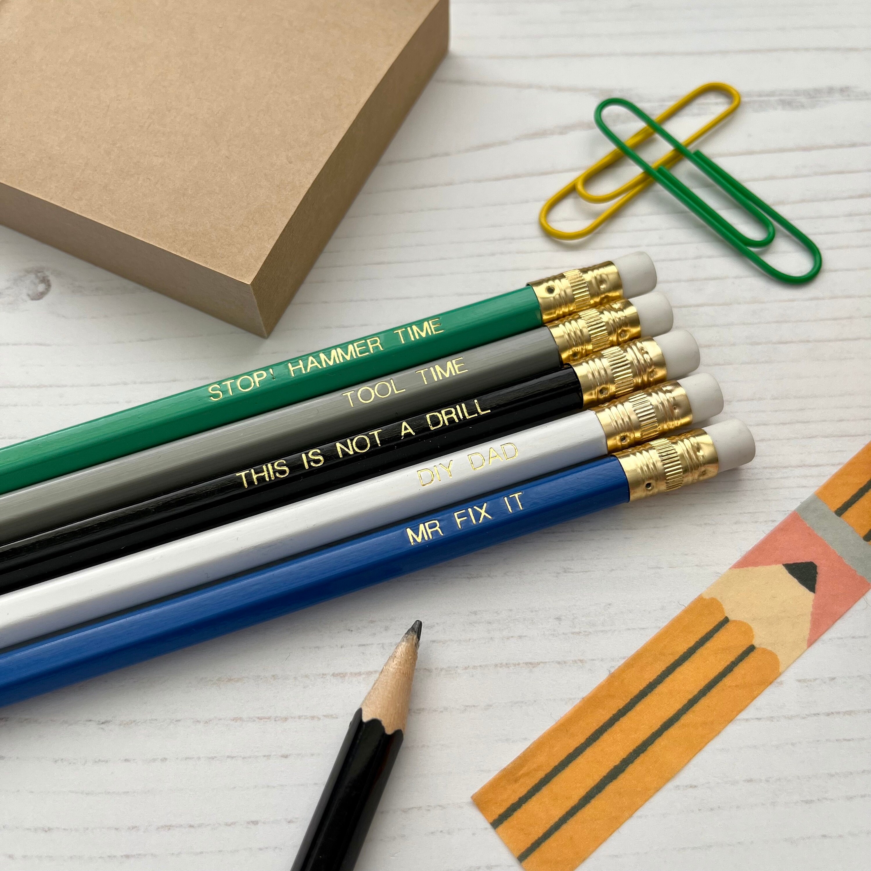 DIY Inspired Pencil Set - Mr Fix It - Father's Day Gift - Etsy