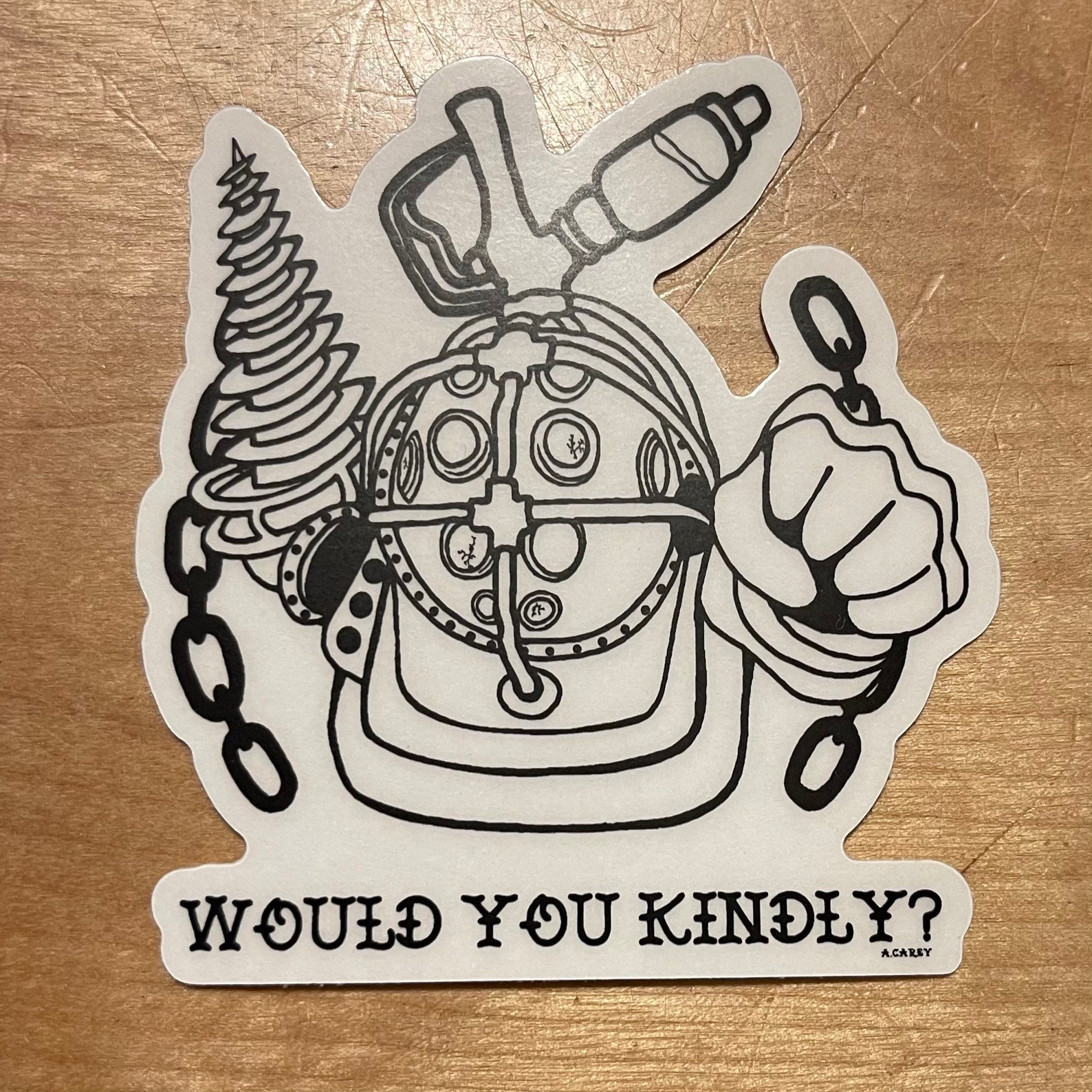 Bioshock inspired Big Daddy sticker - Etsy 日本