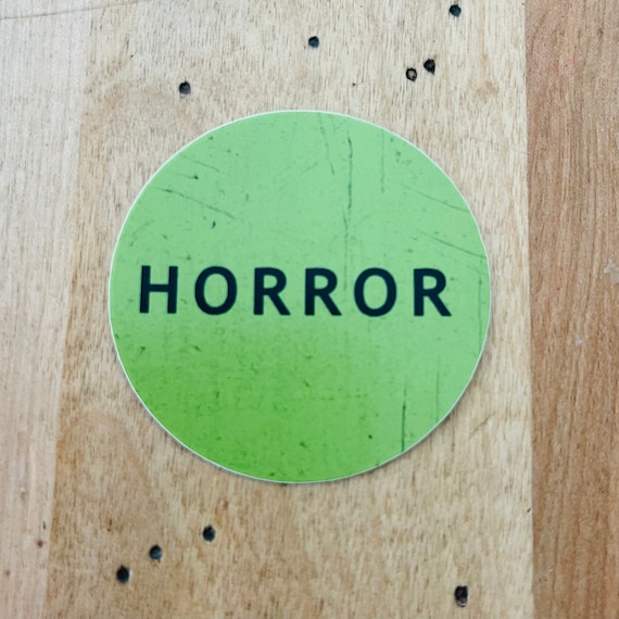 Horror VHS Label Sticker | Etsy