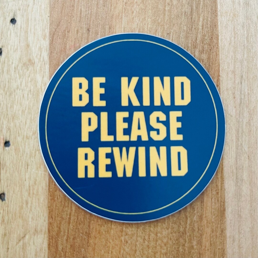 Be Kind Rewind Blockbuster Inspired Sticker - Etsy