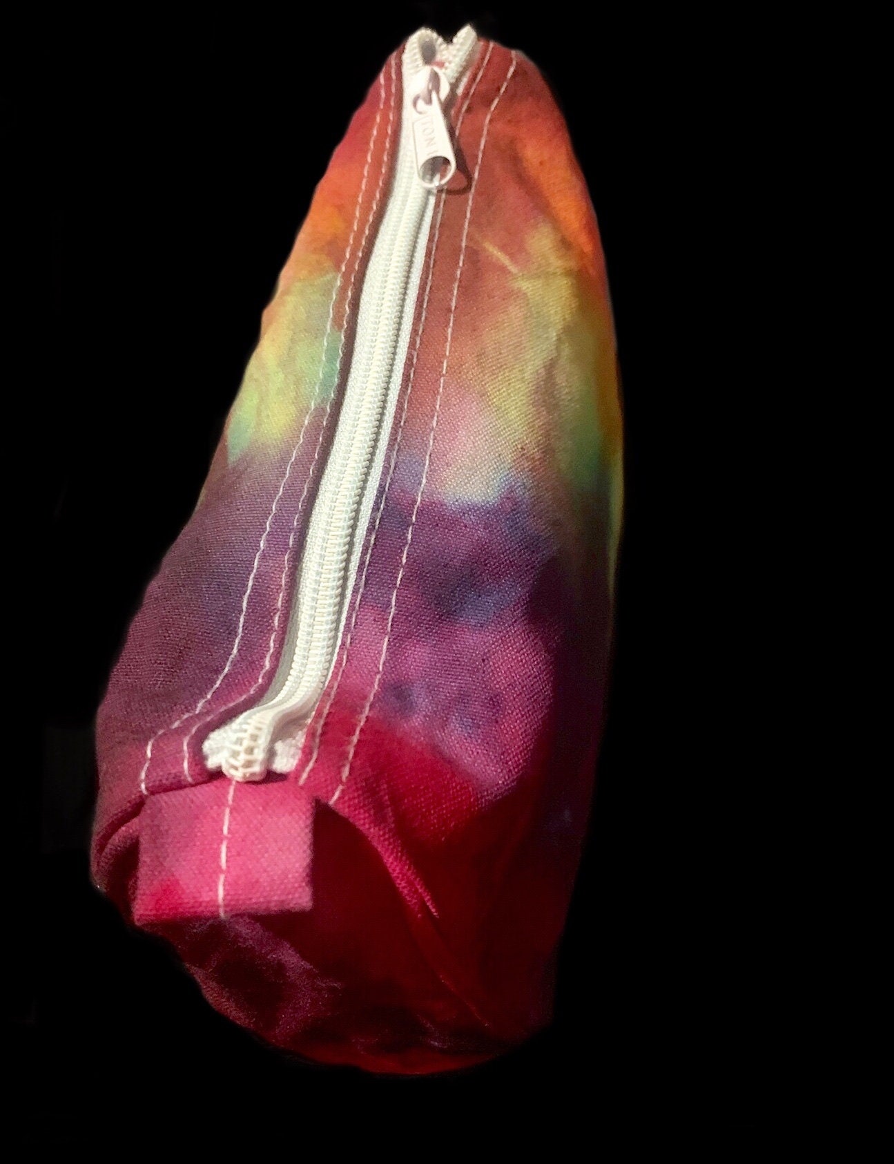 Tie-dye Makeup Bag Case Rainbow Hand Tie Dyed Pencil Pouch Zipper Ice ...