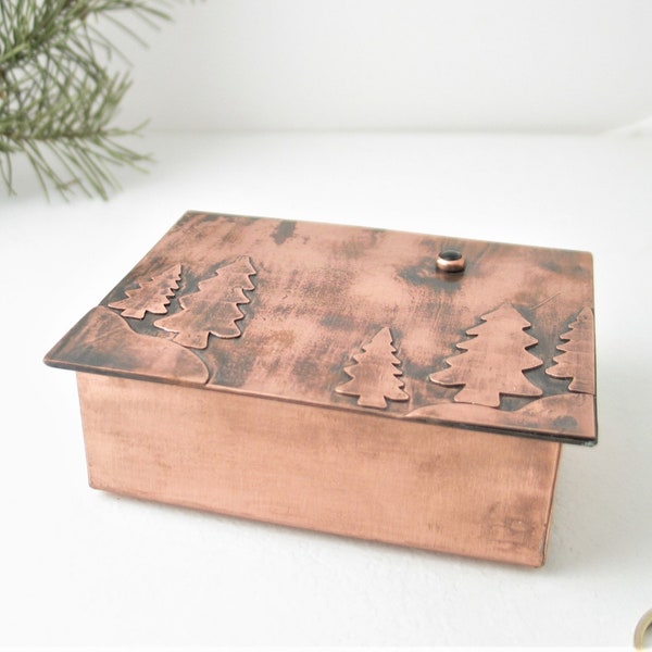 Copper Trinket Box - Etsy