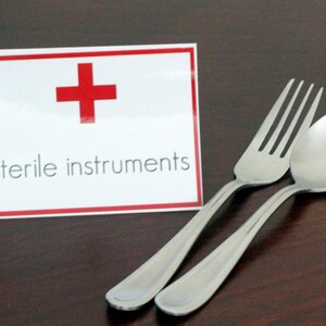You Pick 5: Food and Drink Tent Cards {medical Themed Party} - Etsy