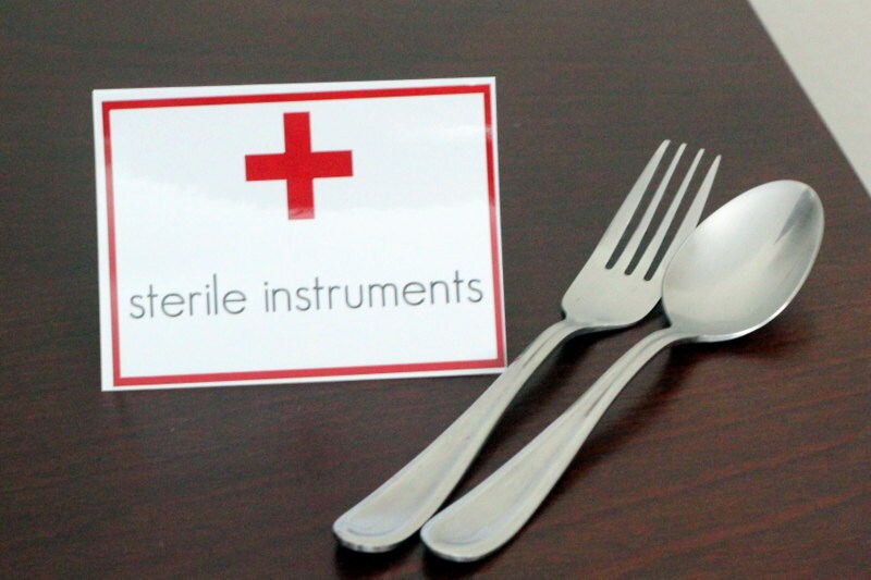 You Pick 5: Food and Drink Tent Cards {medical Themed Party} - Etsy