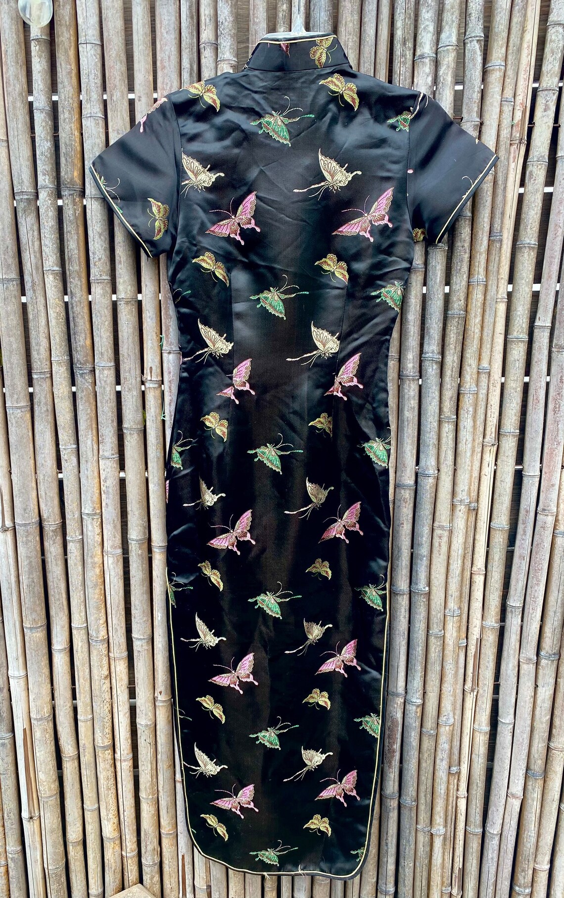 Vintage Traditional Chinese Butterfly Maxi Dress - XS - Etsy