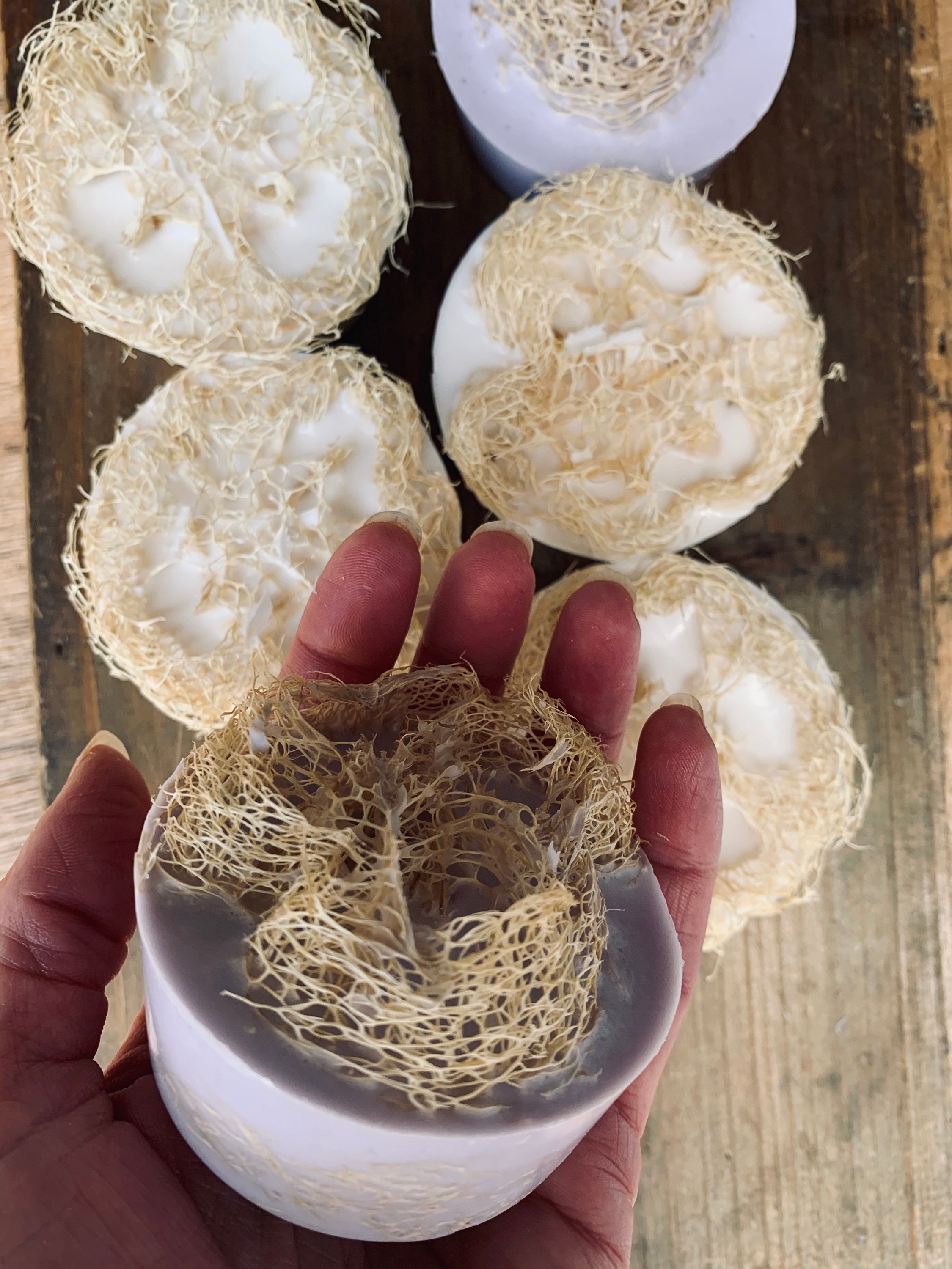Loofah soap handmade with local, natural loofah. Gently Exfoliating and ...