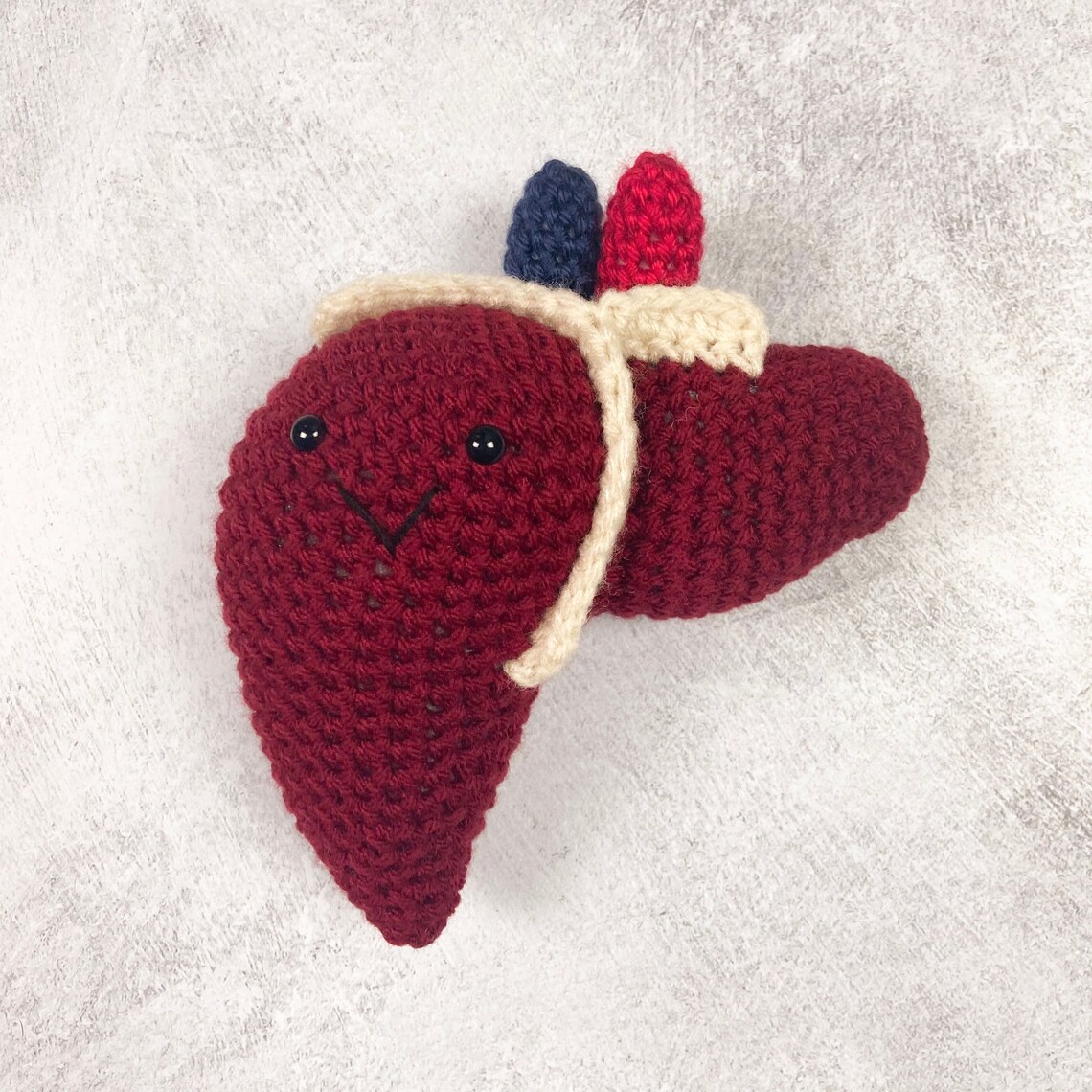 Crochet Anatomical Liver PDF PATTERN Crochet Anatomy Body | Etsy