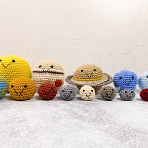 Crochet 14 Planet Solar System PDF Pattern, Crochet Milky Way and Dwarf ...