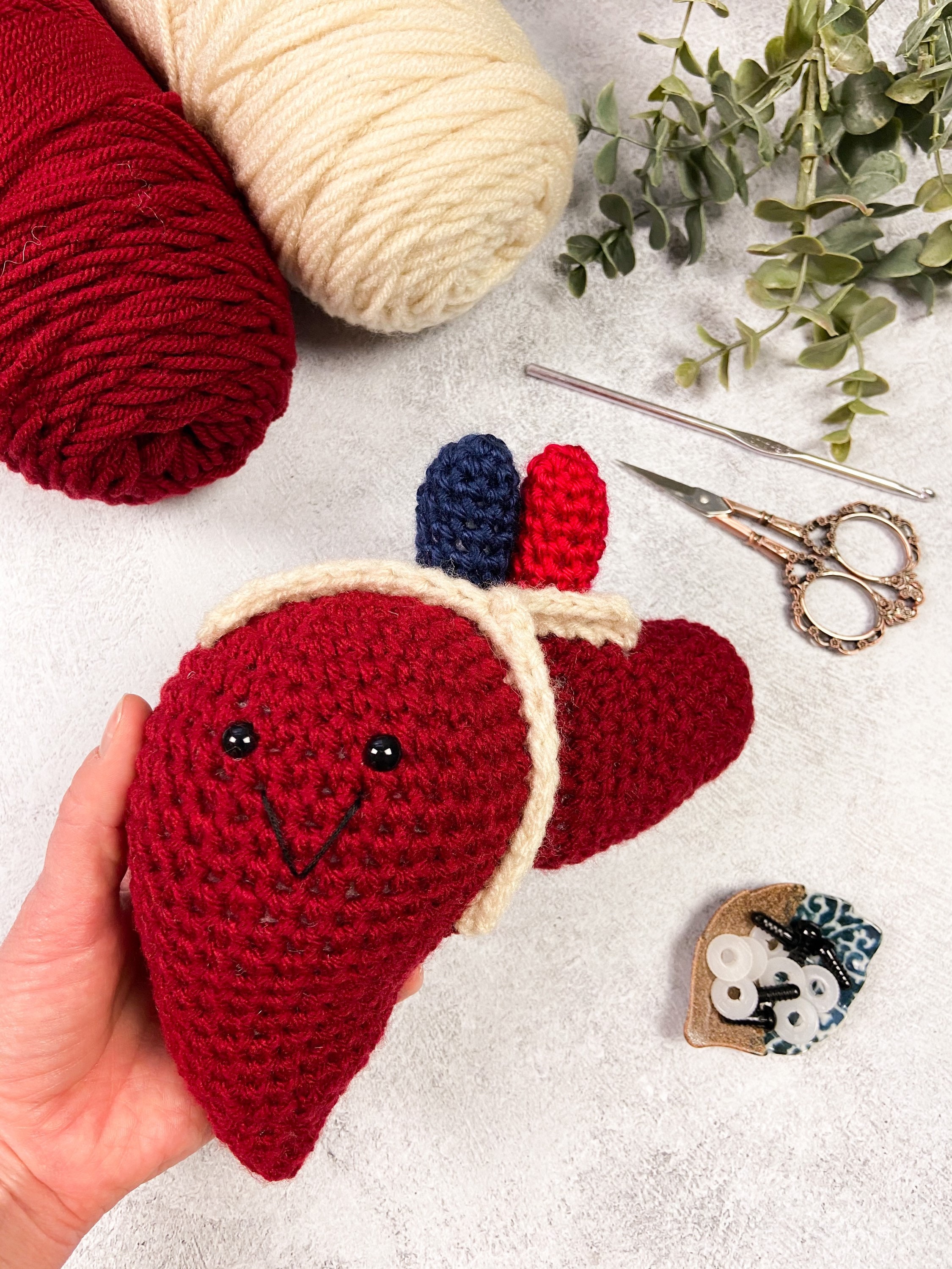 Crochet Anatomical Liver PDF PATTERN Crochet Anatomy Body | Etsy