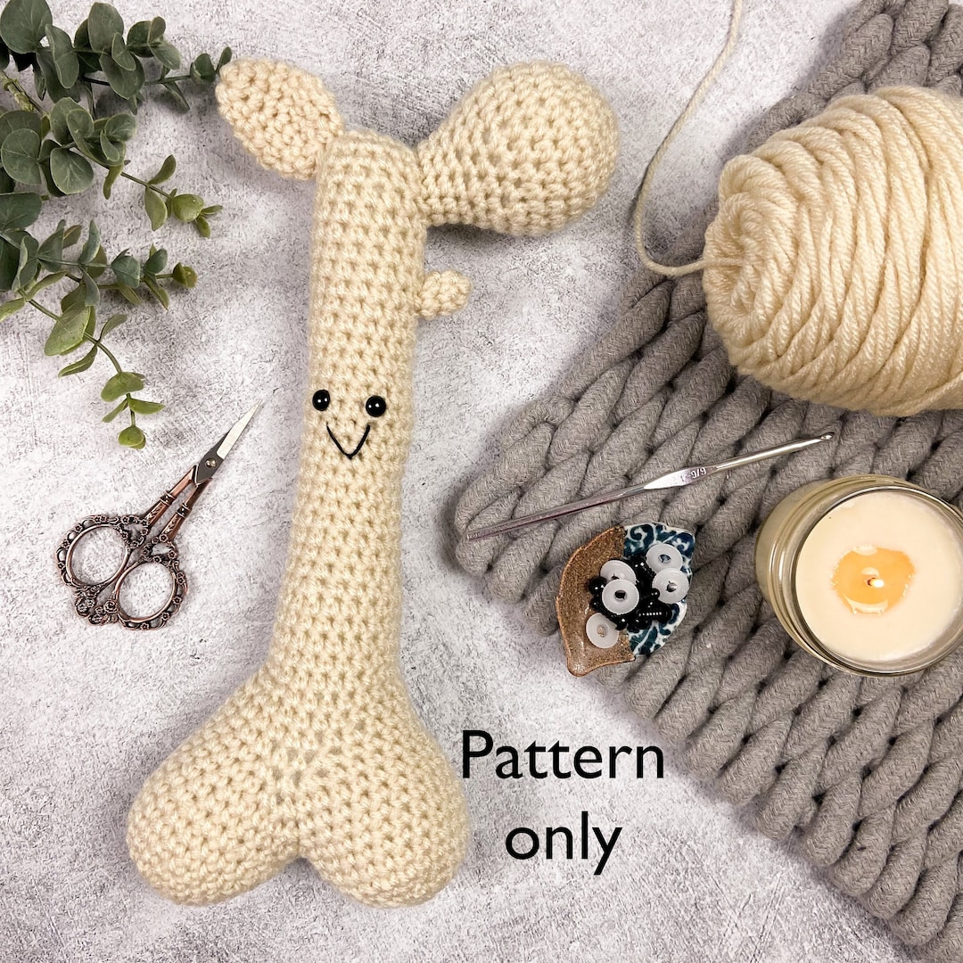 Crochet Anatomical Femur Bone- PDF PATTERN | Crochet Anatomy, Body ...