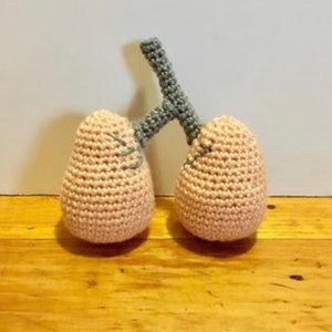 Crochet Anatomical Lungs PDF PATTERN Crochet Anatomy Body | Etsy