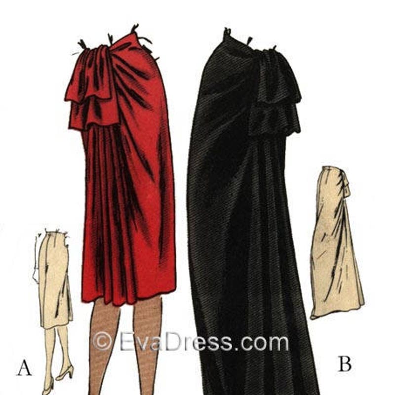 Bustle Skirt Pattern - Etsy