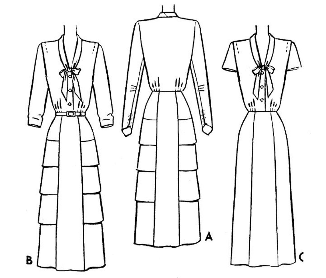 Unusual 1948 Dress Evadress Pattern - Etsy