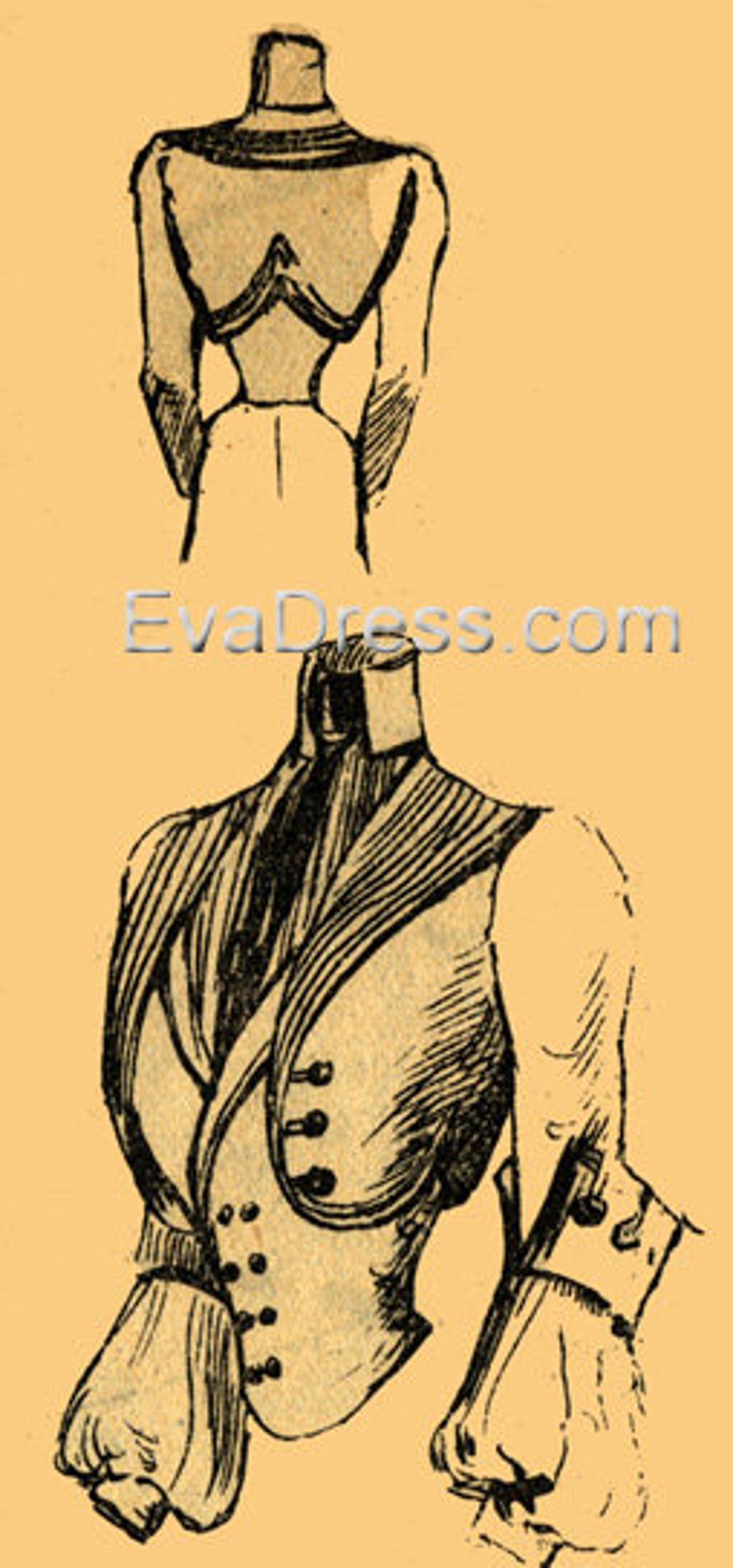 1901 Figaro Court Pattern by Evadress - Etsy