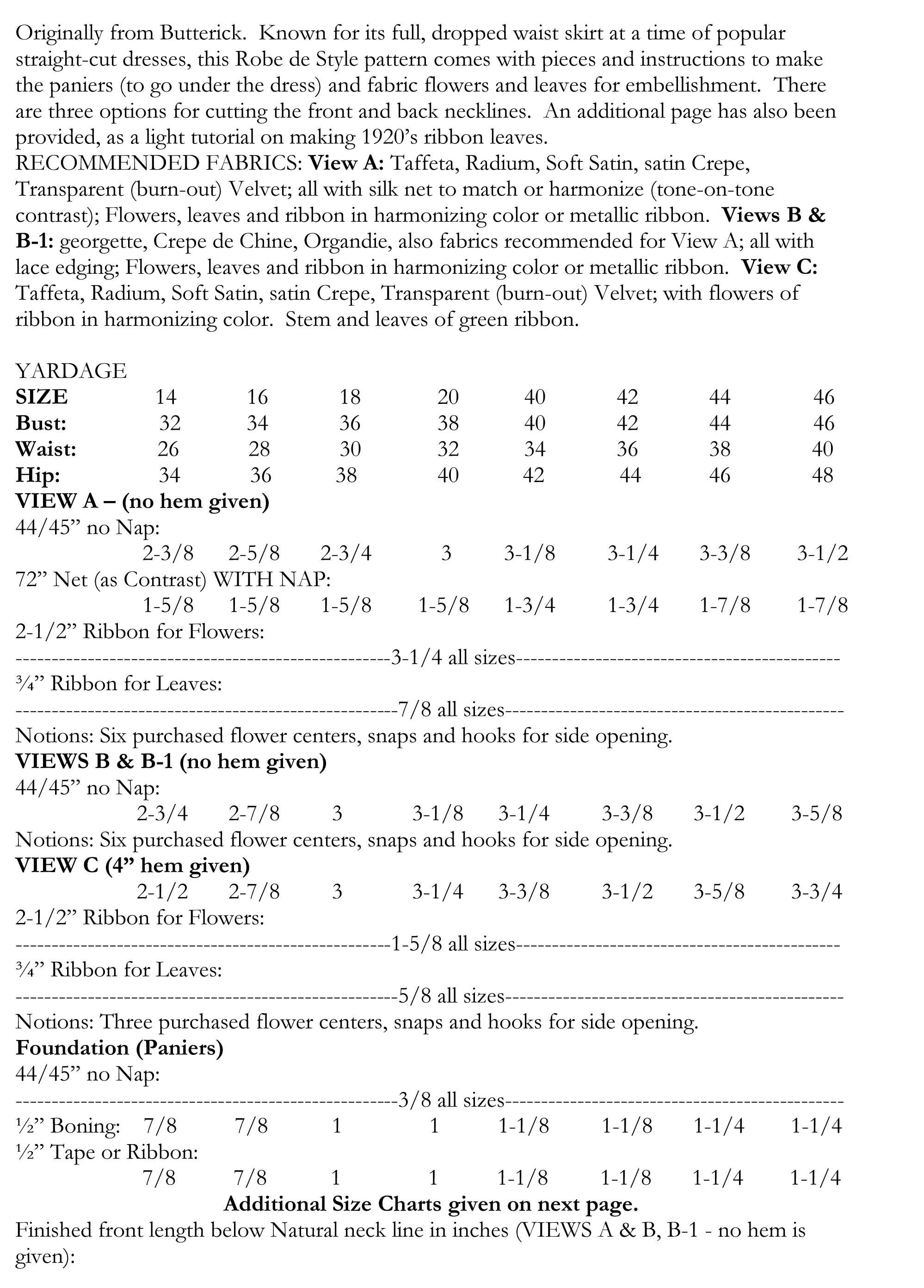 1920's Robe De Style Multi-size Pattern by Evadress | Etsy