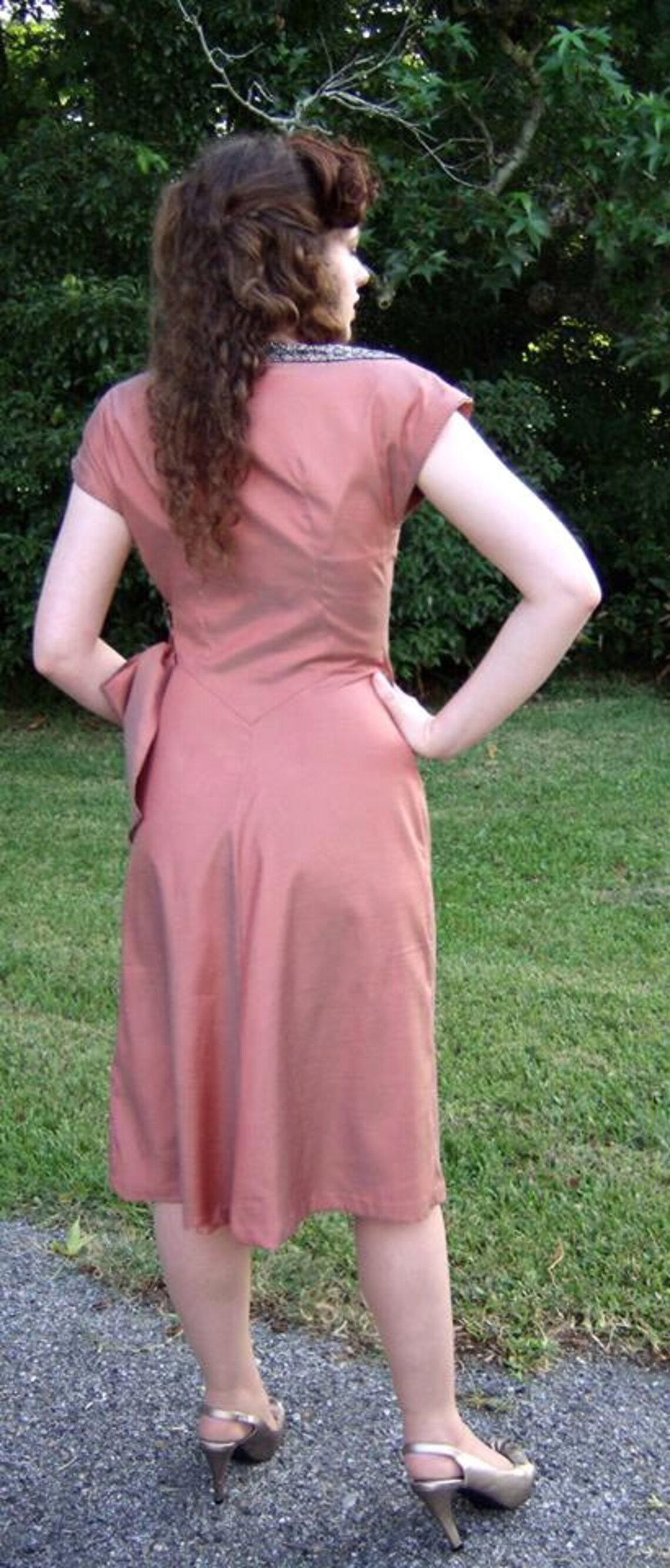 1943 Drop-sleeve Wrap Dress Pattern by Evadress-a Real Favorite! - Etsy