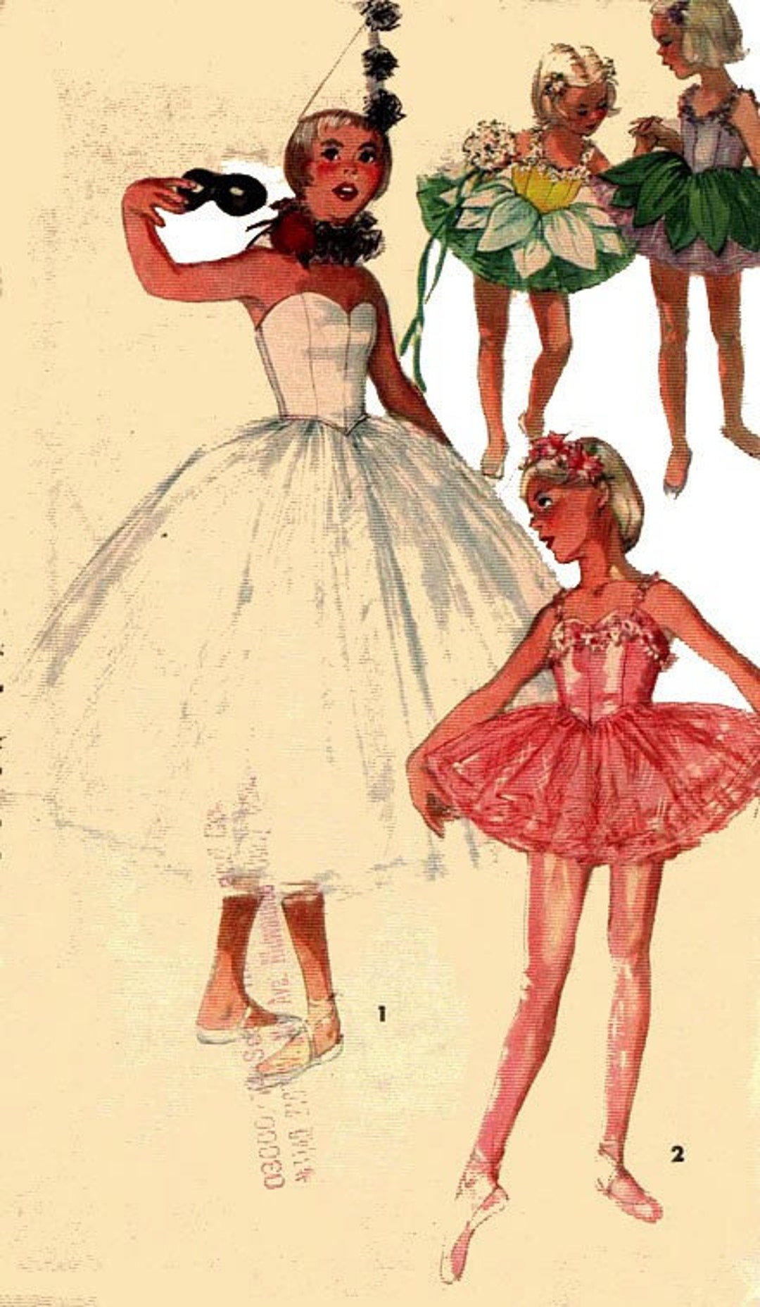 1954 Ballet Costume Pattern by Evadress - Etsy