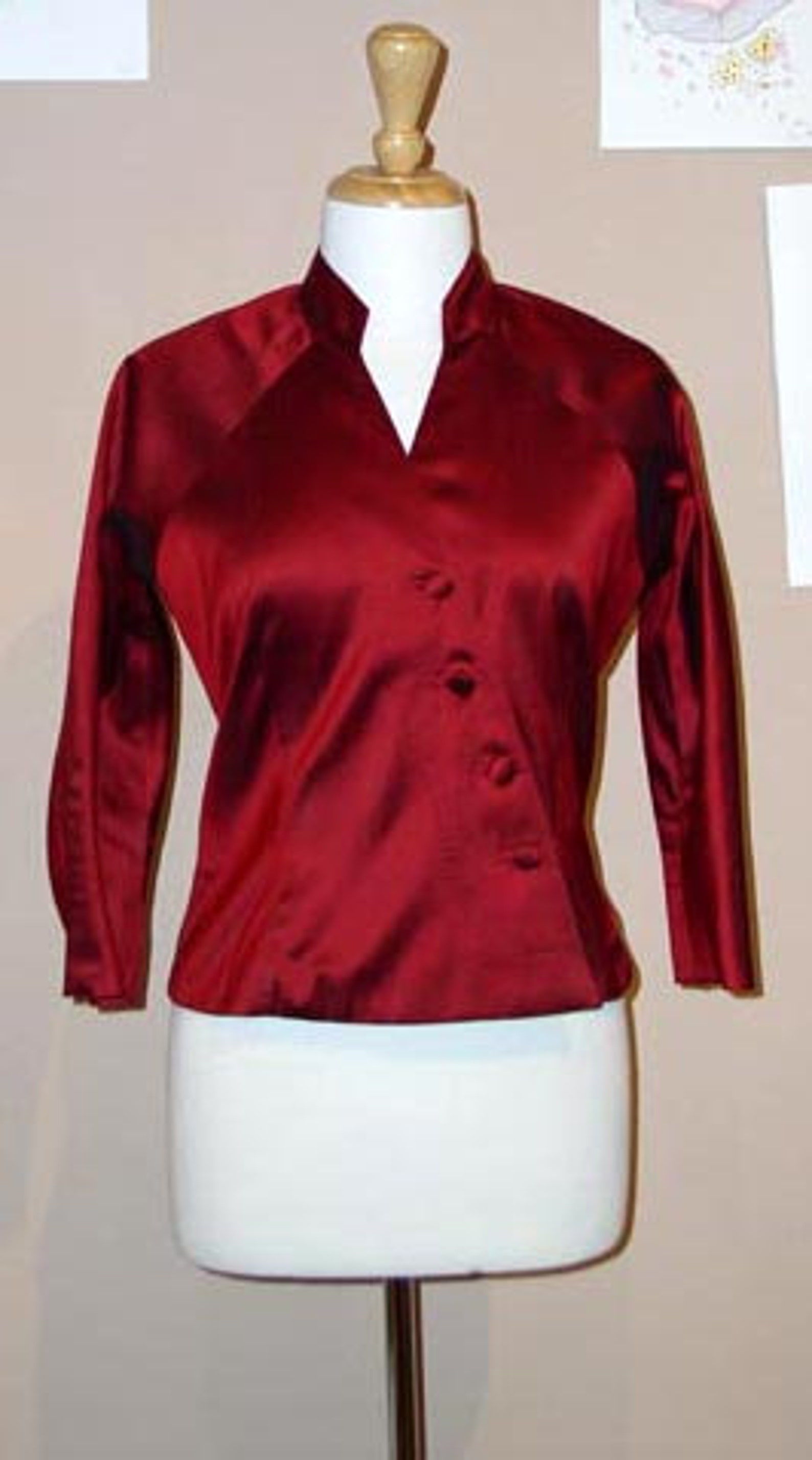 1952 Keyhole Kimono Blouse Pattern by Evadress 38" Bust - Etsy