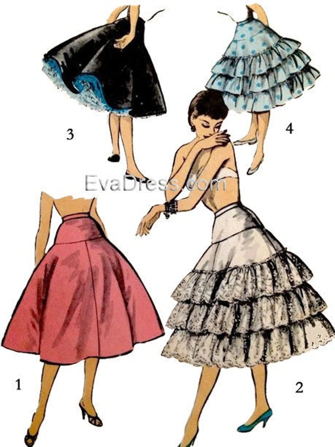 1956 Petticoats DIGITAL PATTERN Set A (26