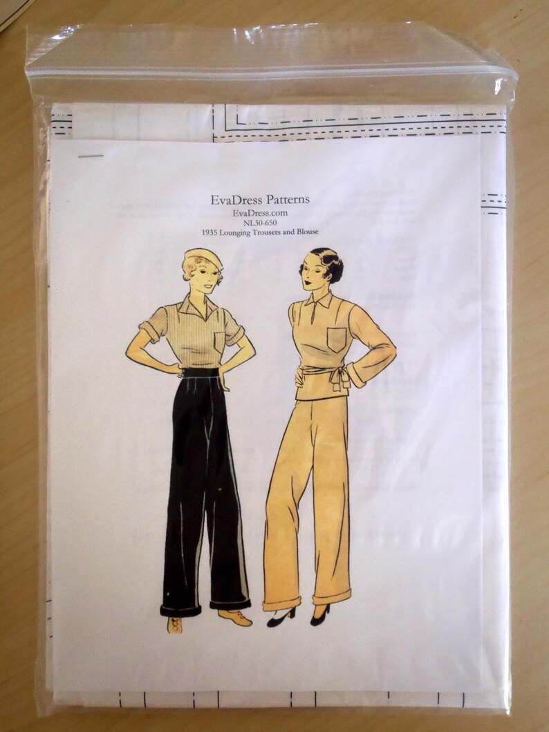 1943 Drop-Sleeve Wrap Dress Pattern by EvaDress-A Real | Etsy