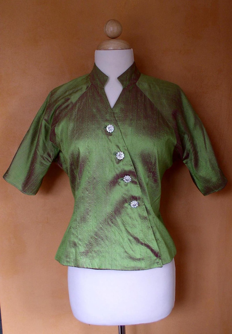 1952 Keyhole Kimono Blouse Pattern by Evadress 38" Bust - Etsy