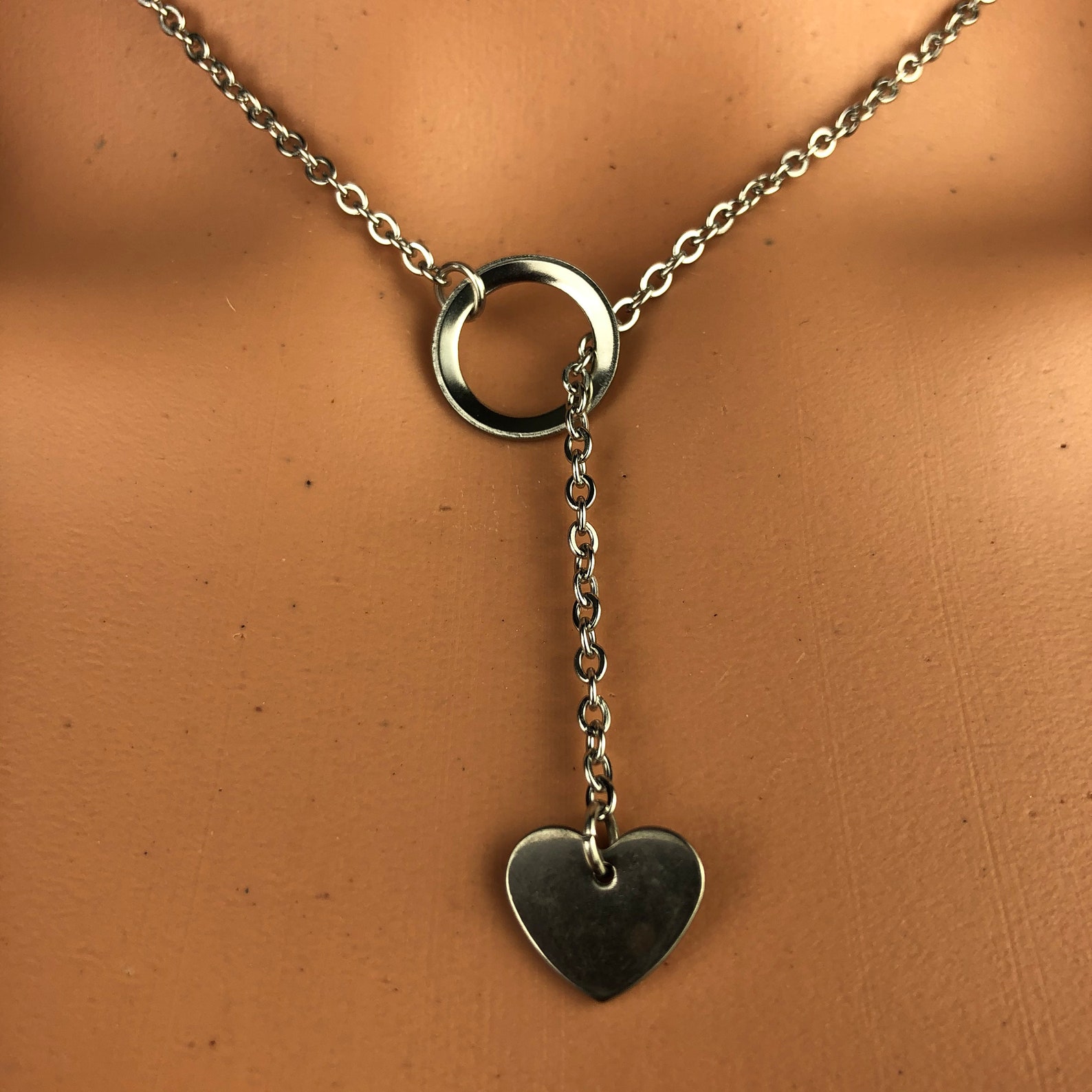 Circle Lariat Discreet Public Day Submissive Collar Original | Etsy