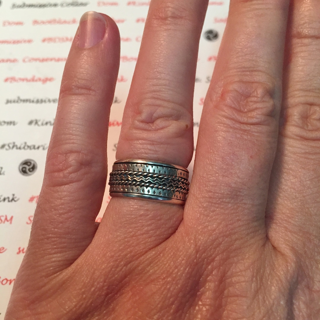 Vintage Discreet Public Day Collar Submissive Original Ddlg 925 Sterling Braided Bondage Erotic ...