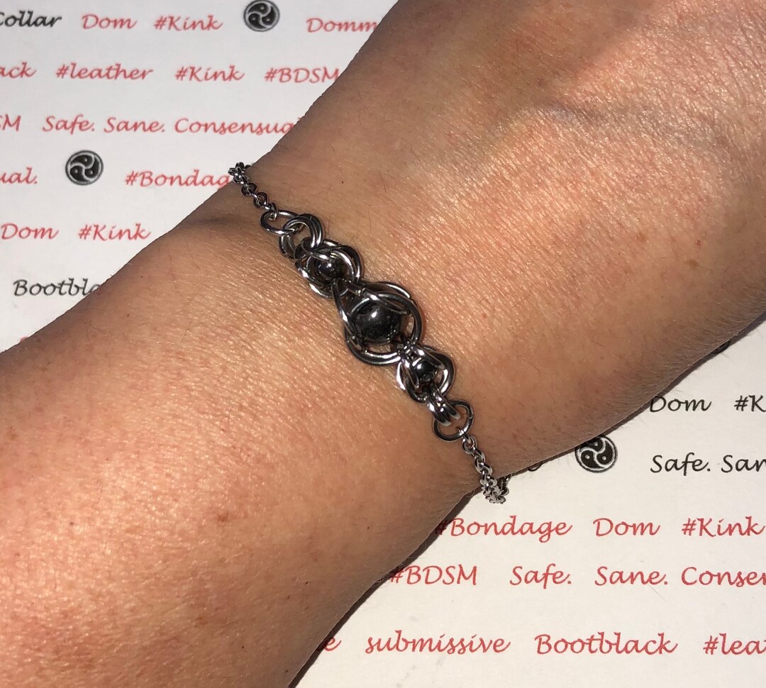 Discreet public day collar Submissive Original DDlg all Stainless Steel ...