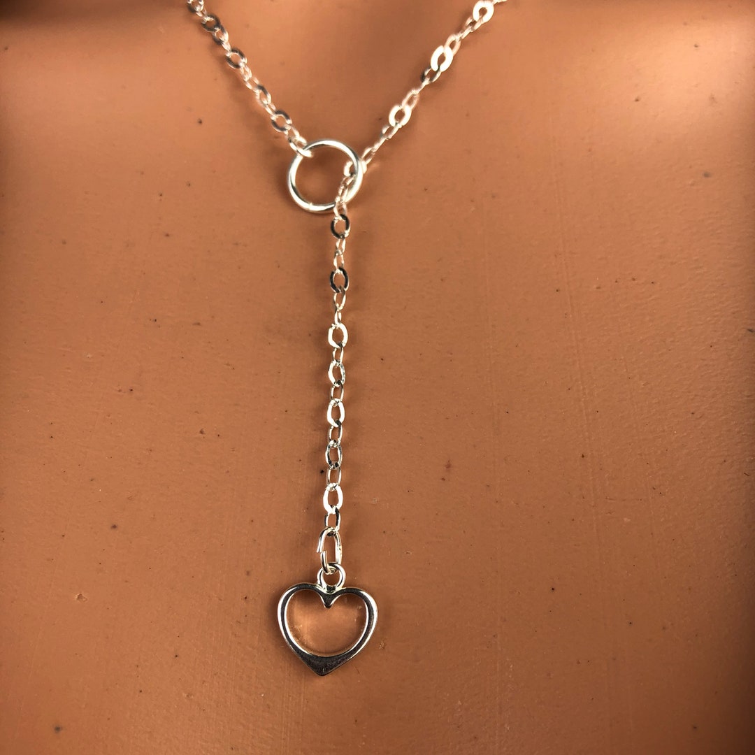 Original 10mm 925 Sterling Silver O Ring Y Lariat W/sterling Silver ...